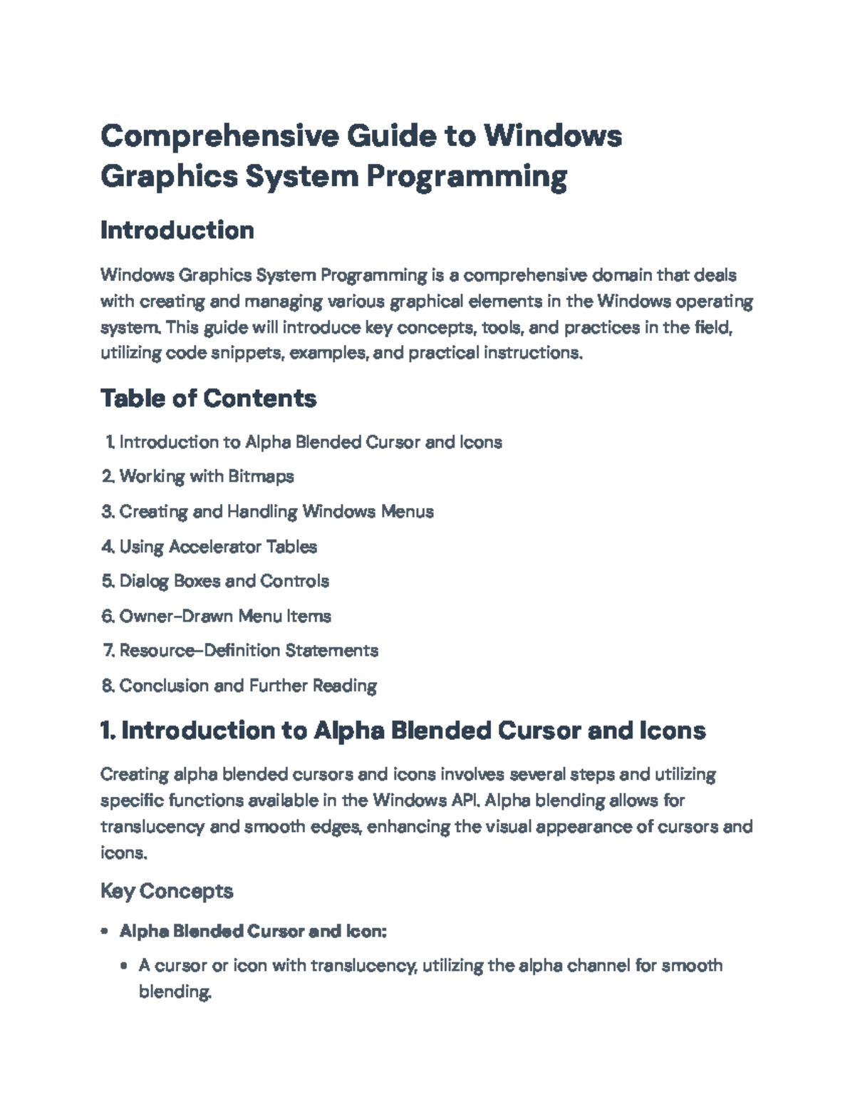 Comprehensive Guide to Windows Graphics System Programming (CS101) - Comprehensive Guide to ...