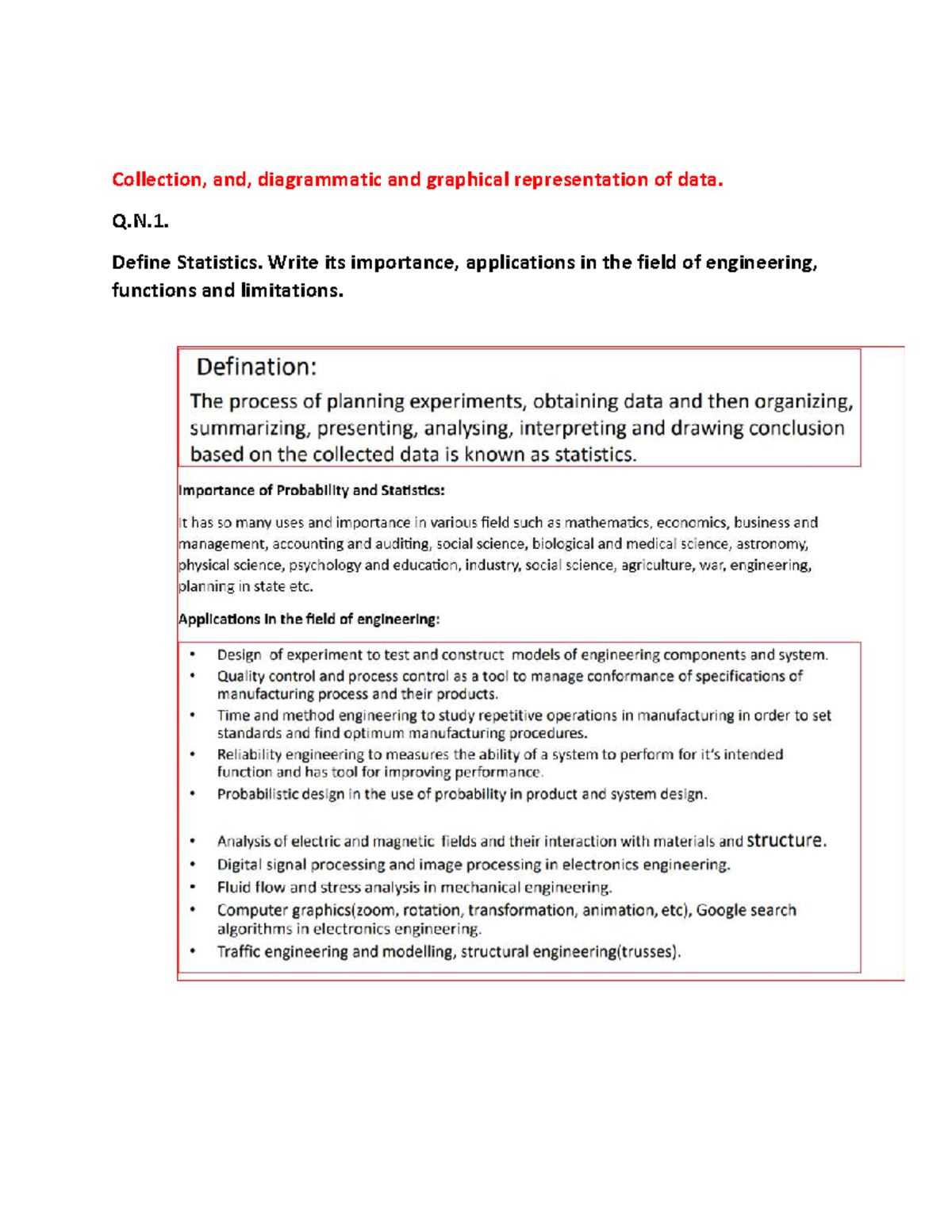Probability and Statistics (Questions) - Comprehensive Study Guide ...