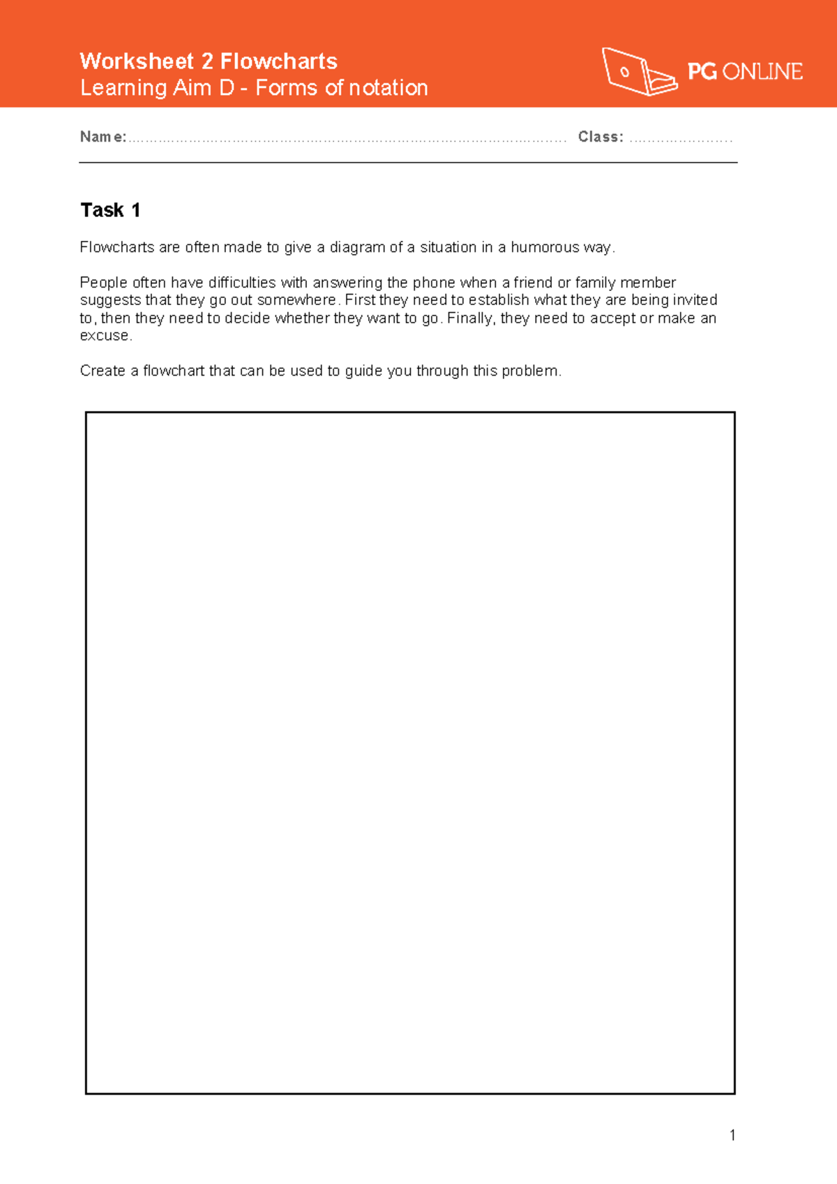 20220526122049 Topic 2 Flowchart & Notation Worksheet - Studocu