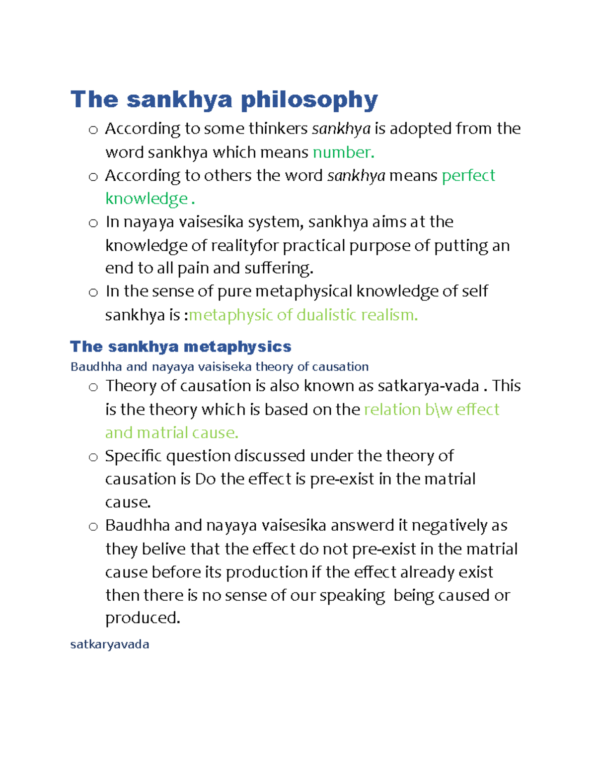 Sankhya Philosophy: Understanding Metaphysics and Causation Concepts ...