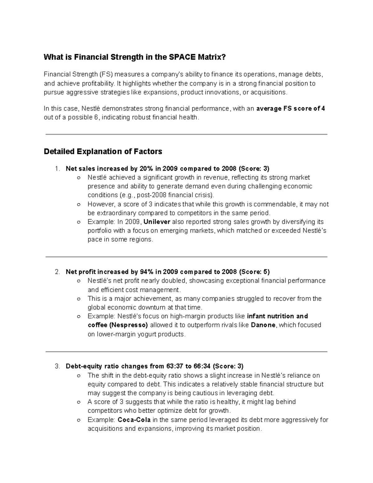 Financial Strength - It highlights whether the company is in a strong ...
