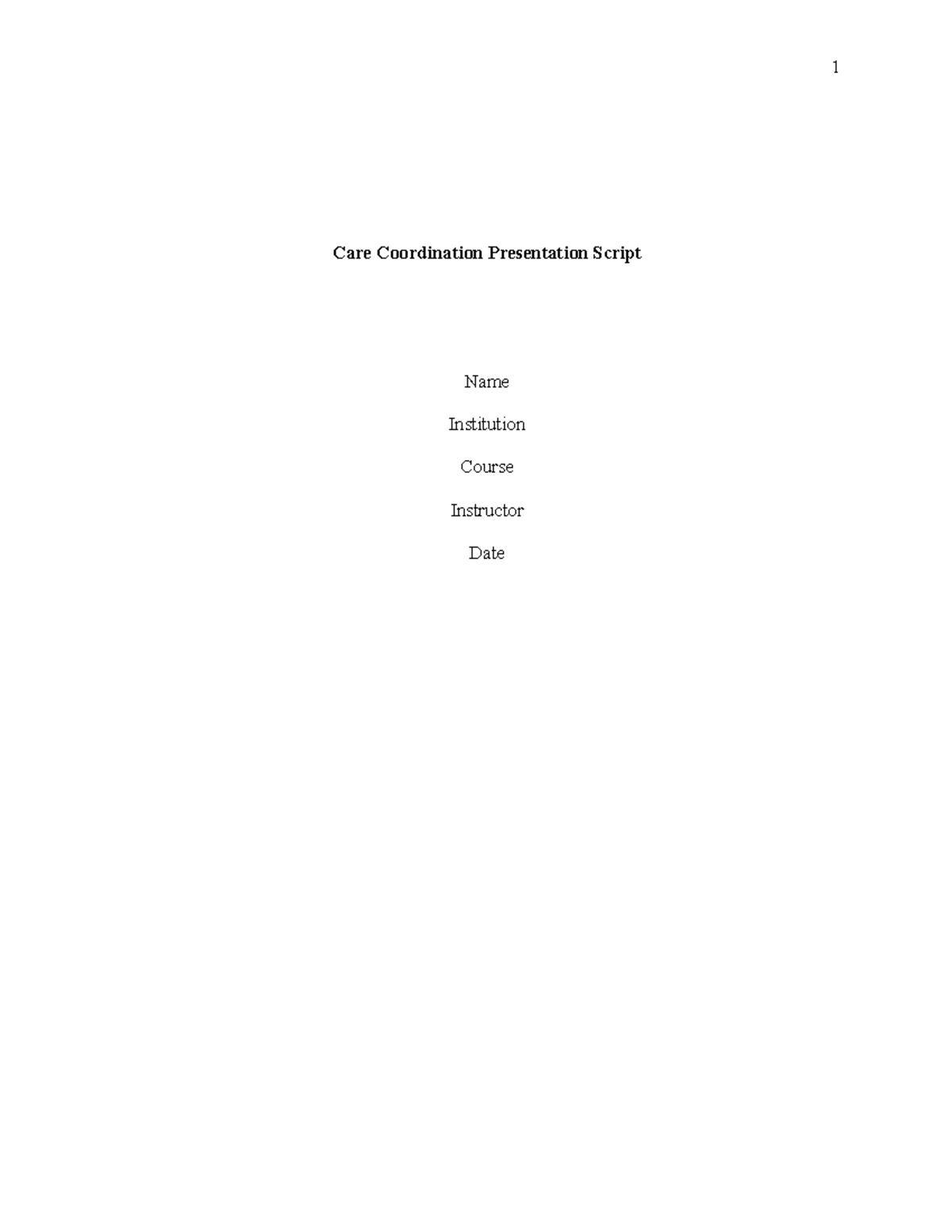 4050 A3-Care Coordination Presentation Script - Care Coordination ...