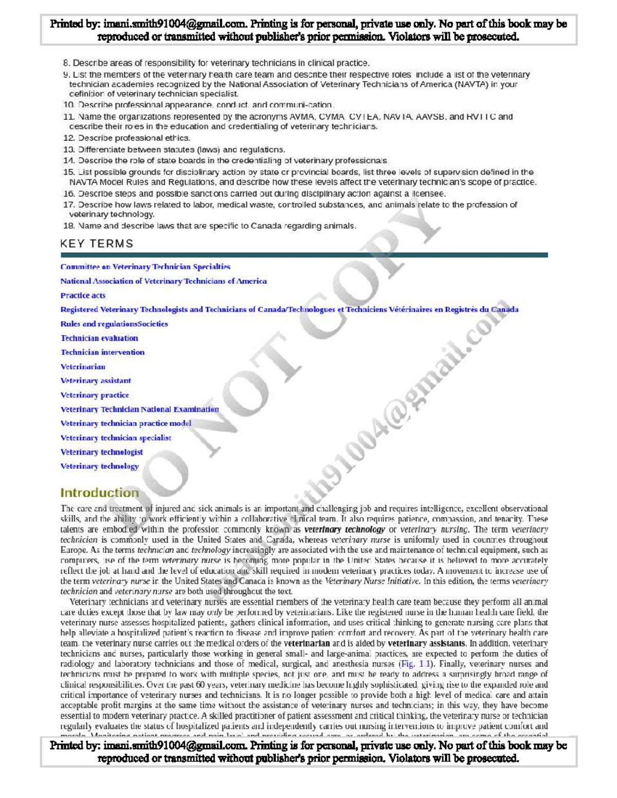 Veterinary Technology Study Guide: Exam Notes and Key Concepts - Studocu