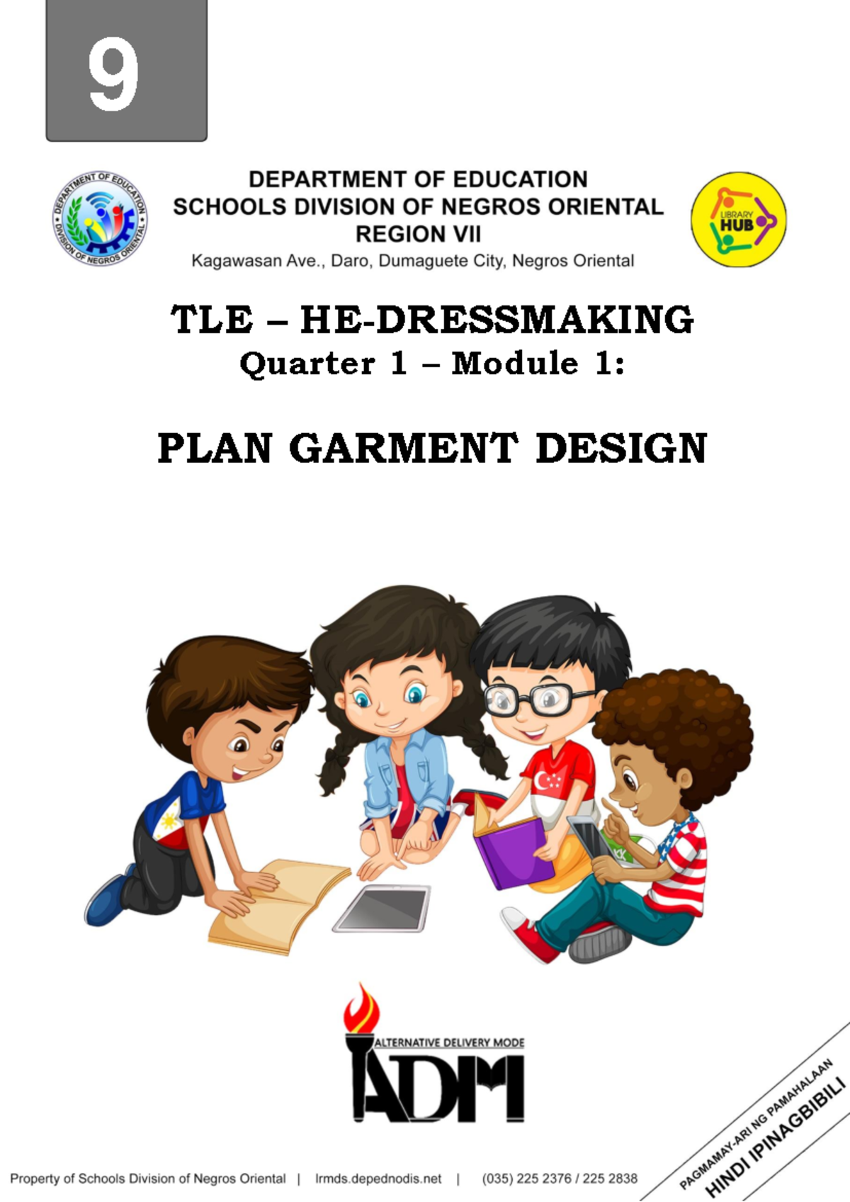 TLE HE-Dressmaking GR9 Q1 Module 1: Plan Garment Design Guide - Studocu