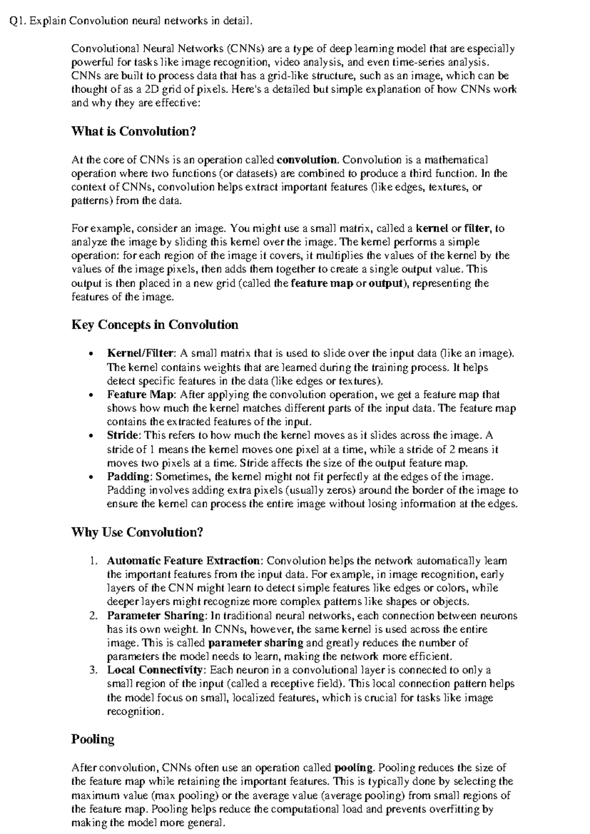 DL IA2 - Deep Learning: Convolution Explained (21CS743) - Studocu