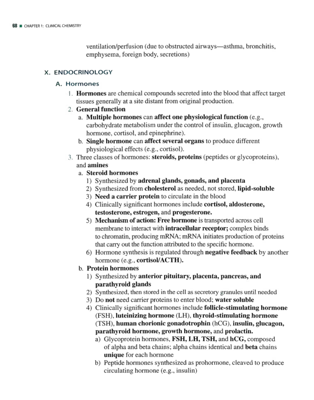 Clinical Laboratory Science: Endocrinology Overview - CH 1 Notes - Studocu