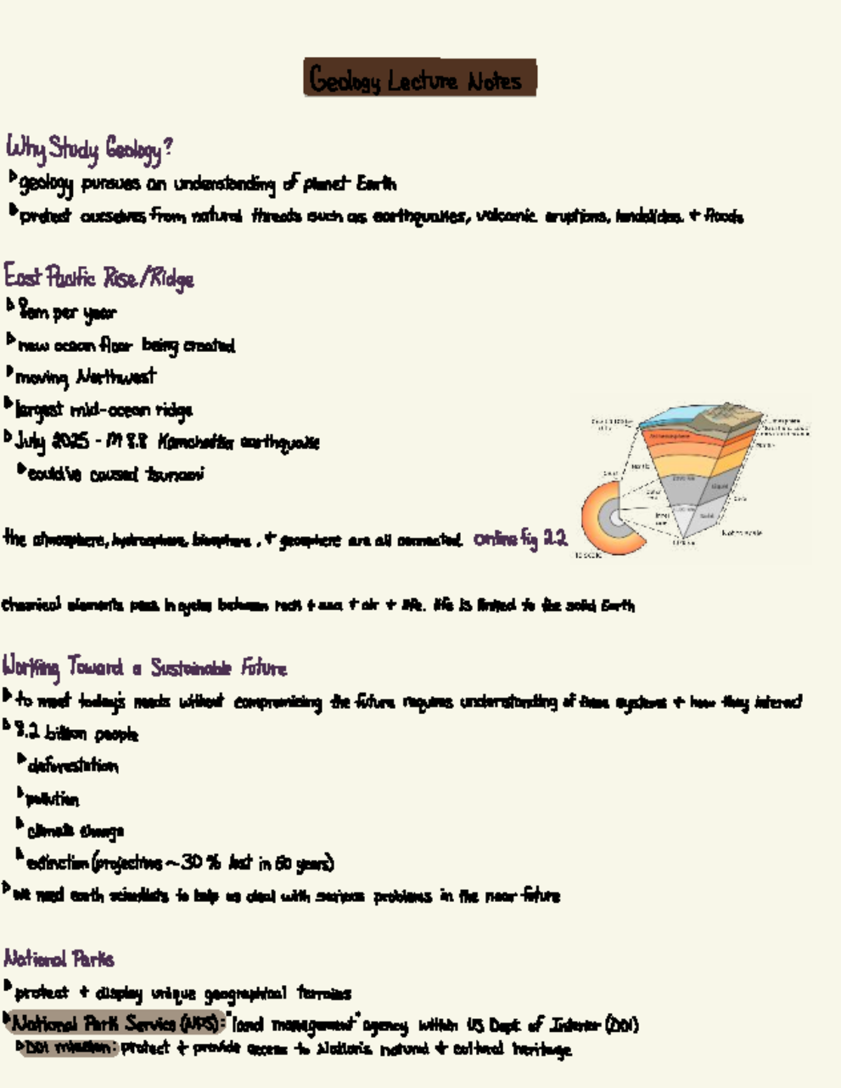 Geology Lecture Notes: Plate Tectonics, Minerals, and Earth's Structure ...