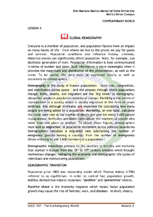 Module 3 Lesson 2 THE Globalization OF Religion - MODULE III LESSON 2 ...