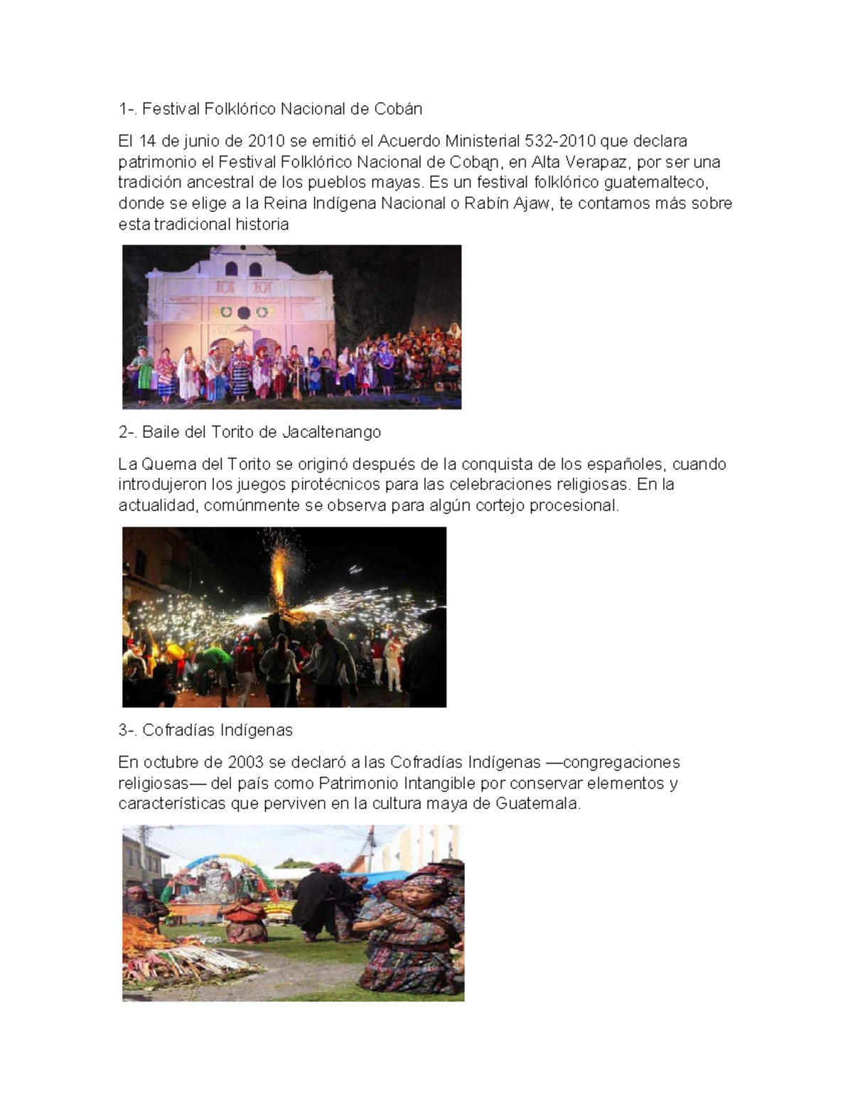 Monumentos de Guatemala: Patrimonio Cultural y Tradiciones - Studocu