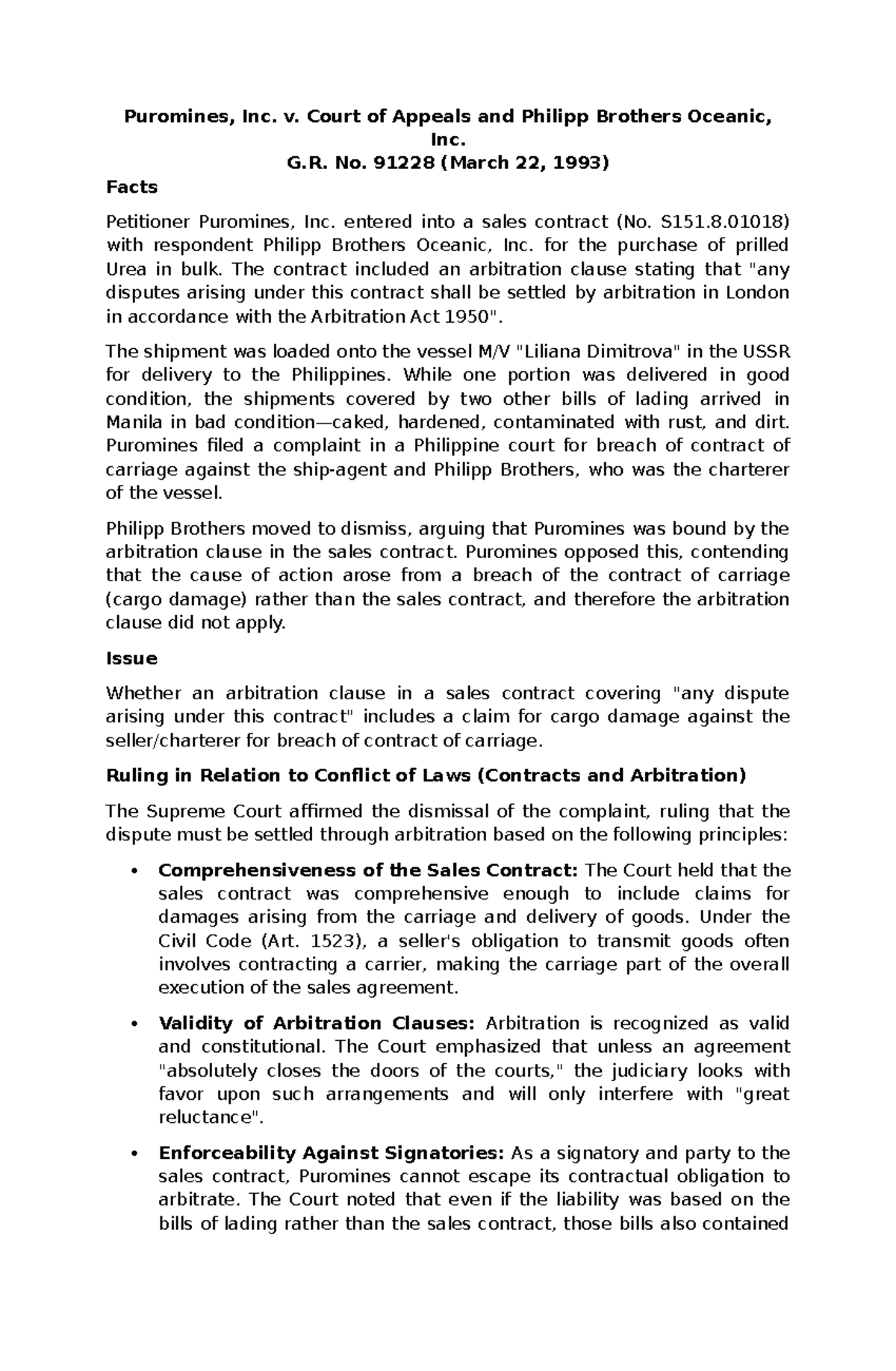 MAY 19 PRIL - Conflict of Laws in International Commercial Transactions ...