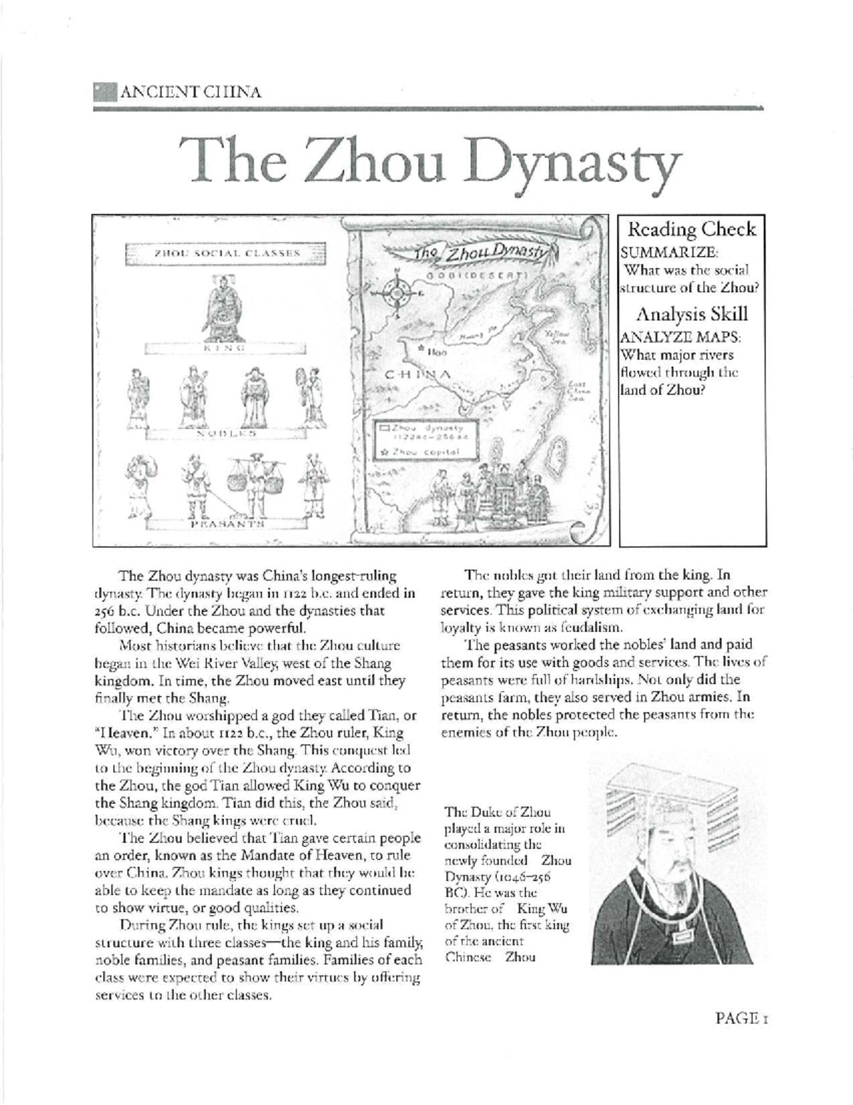 ZHI 101: The Social Structure and Decline of the Zhou Dynasty - Studocu