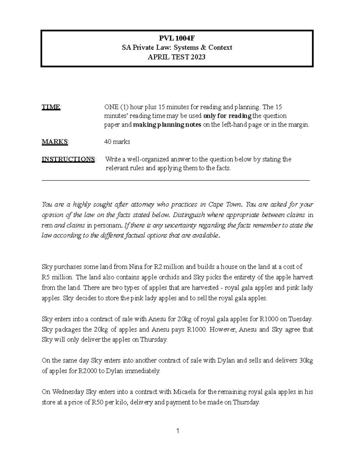 PVL 1004F April 2023 - Sys Con Test 2 Practice Material - Studocu