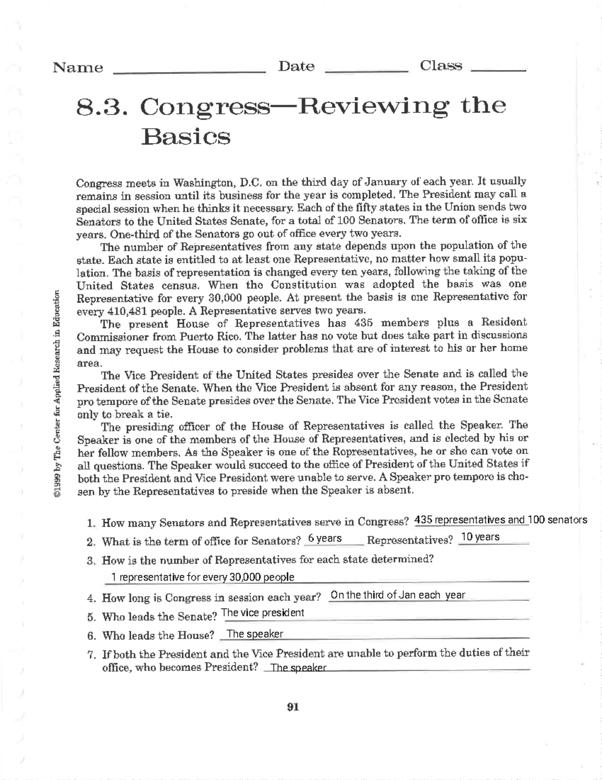 - Congress Reviewing the Basics - ENGLISH 5320 - Studocu