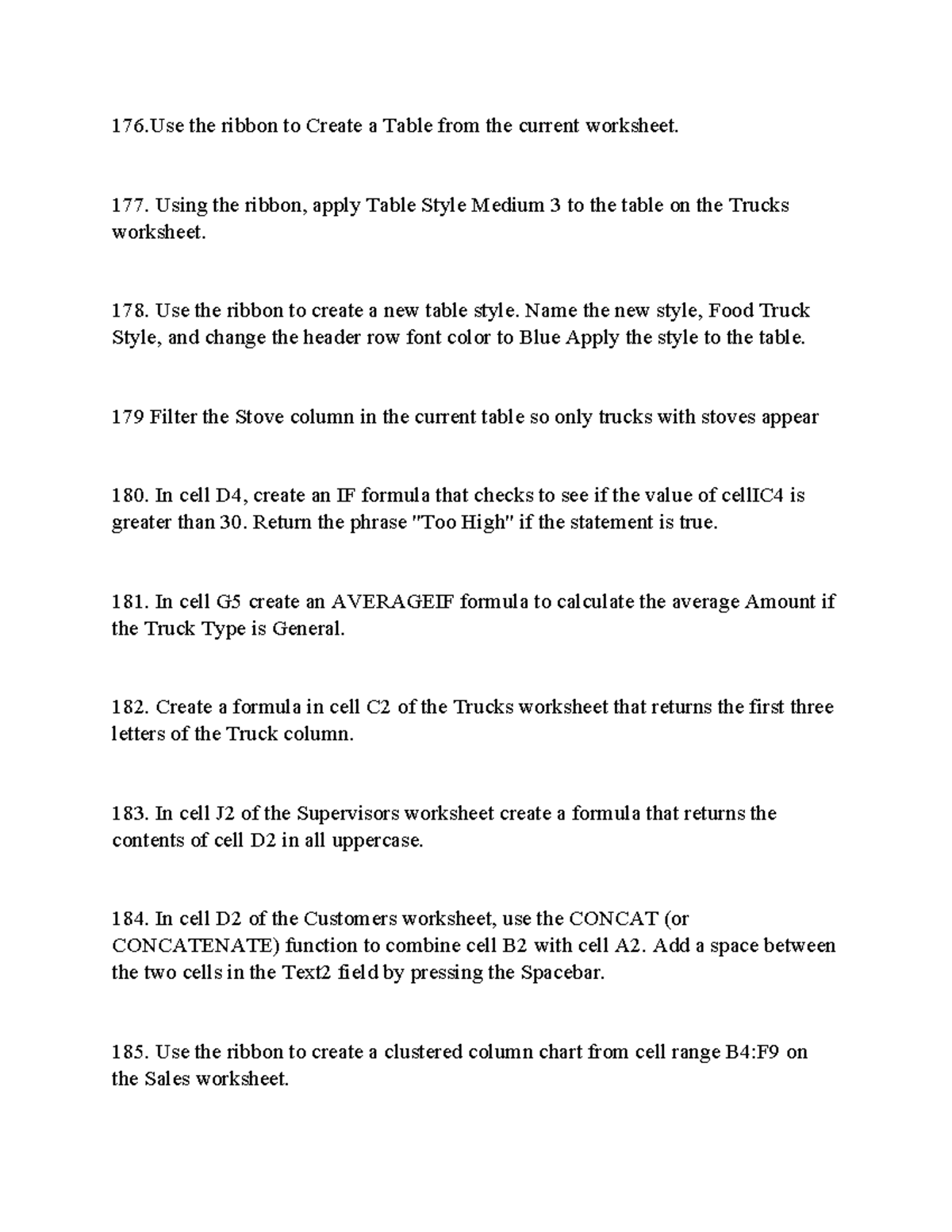 EX Bonus - Excel Table and Formula Techniques Guide - Studocu
