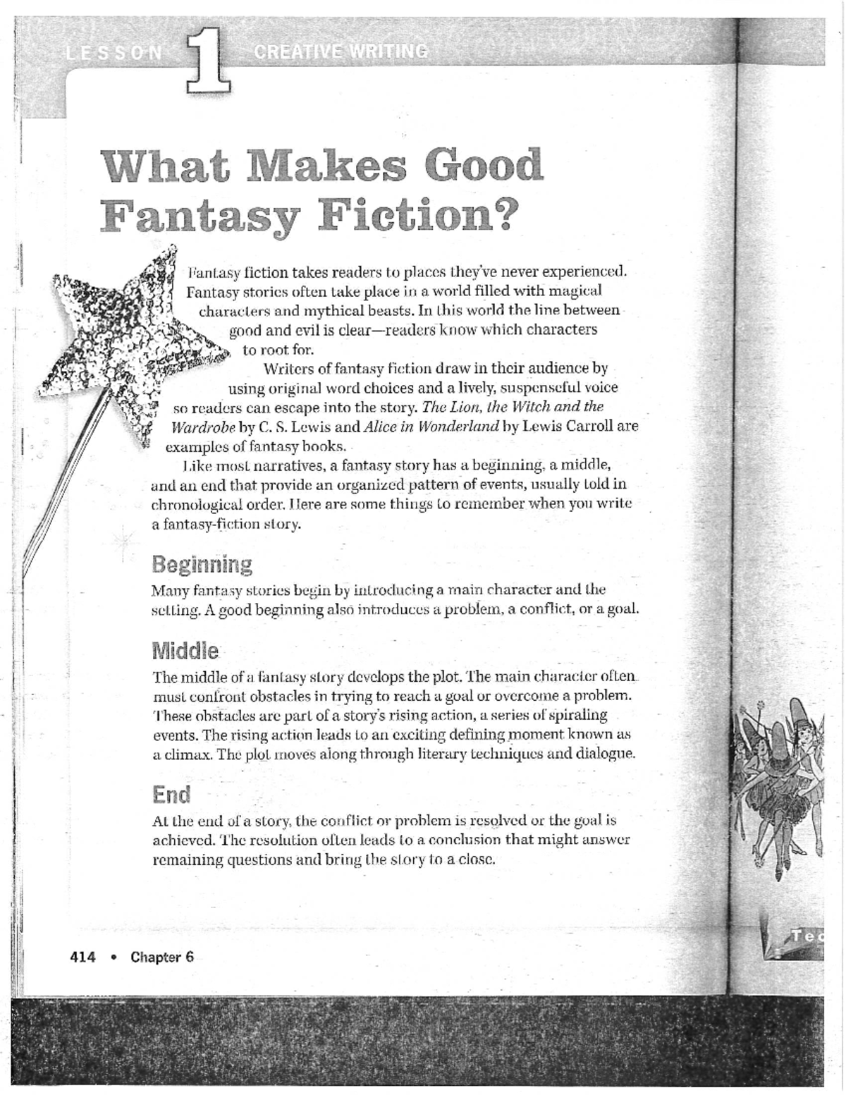 Fantasy Fiction - Yahh - LESSON 1 CREATIVE WRITING What Makes Good ...