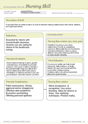 ATI Active learning template Basic Concept - FN101 - STUDENT NAME ...