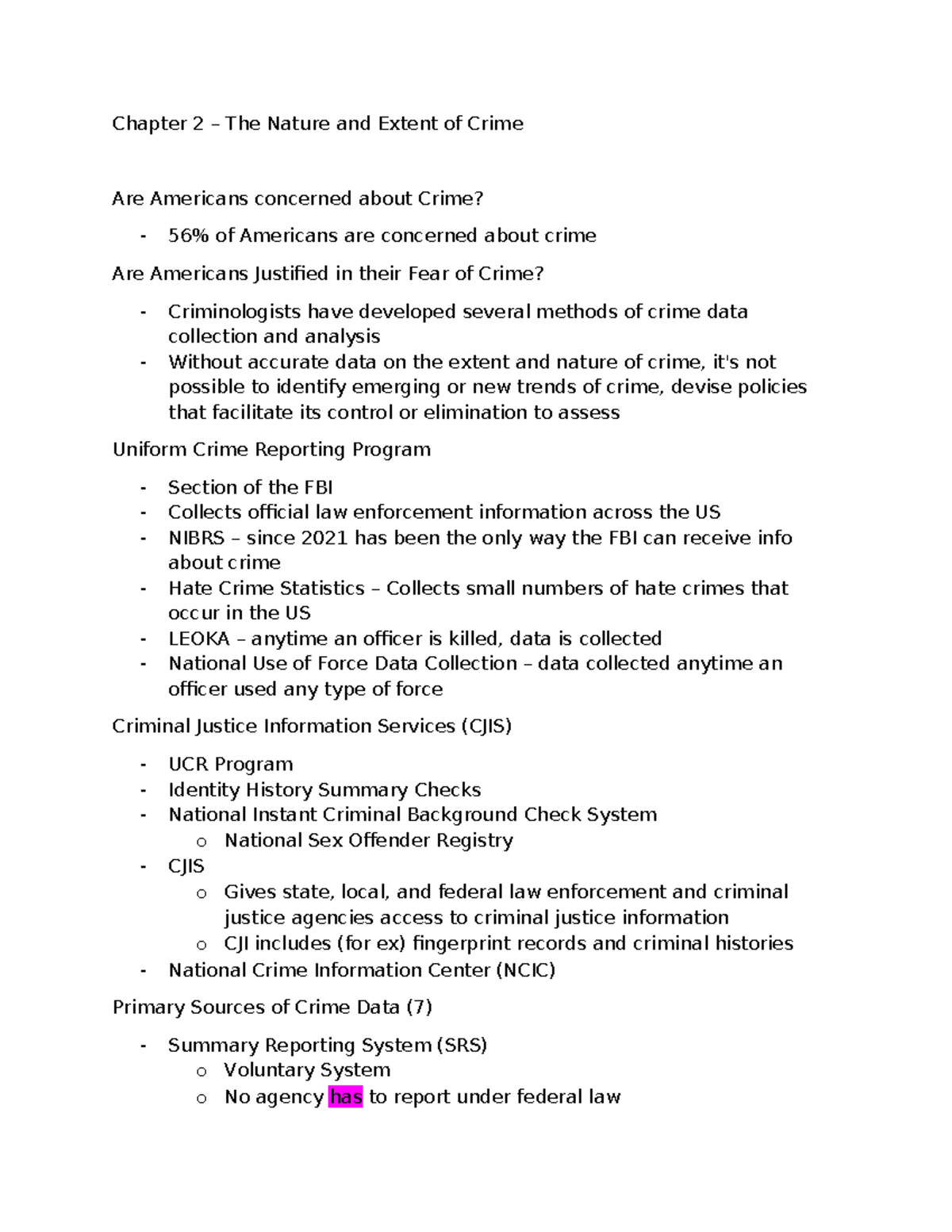 Chapter 2: Crime Data Collection Methods & 2023 Victimization Stats ...