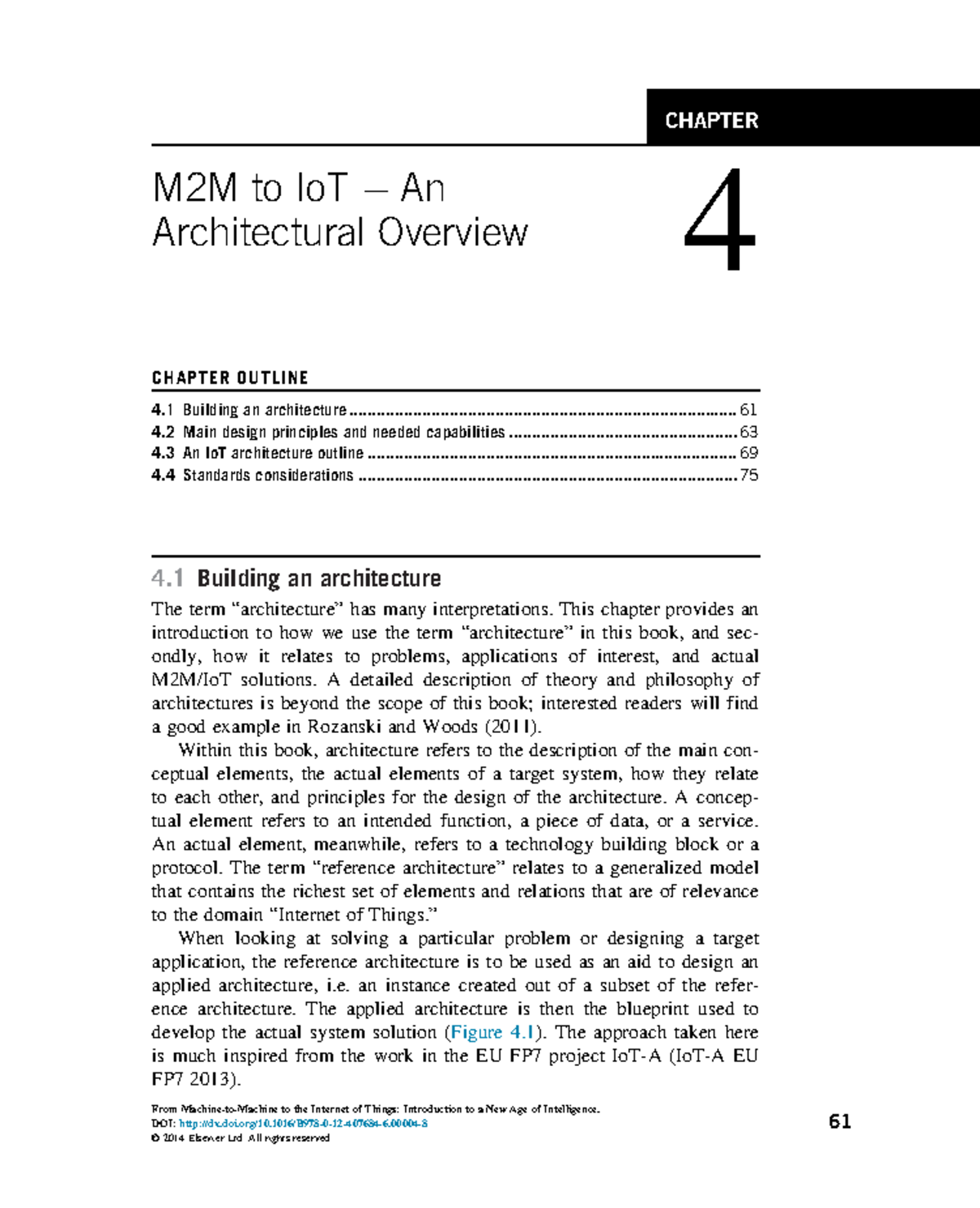 M2M to IoT: An Architectural Overview - Chapter 4 Insights - Studocu