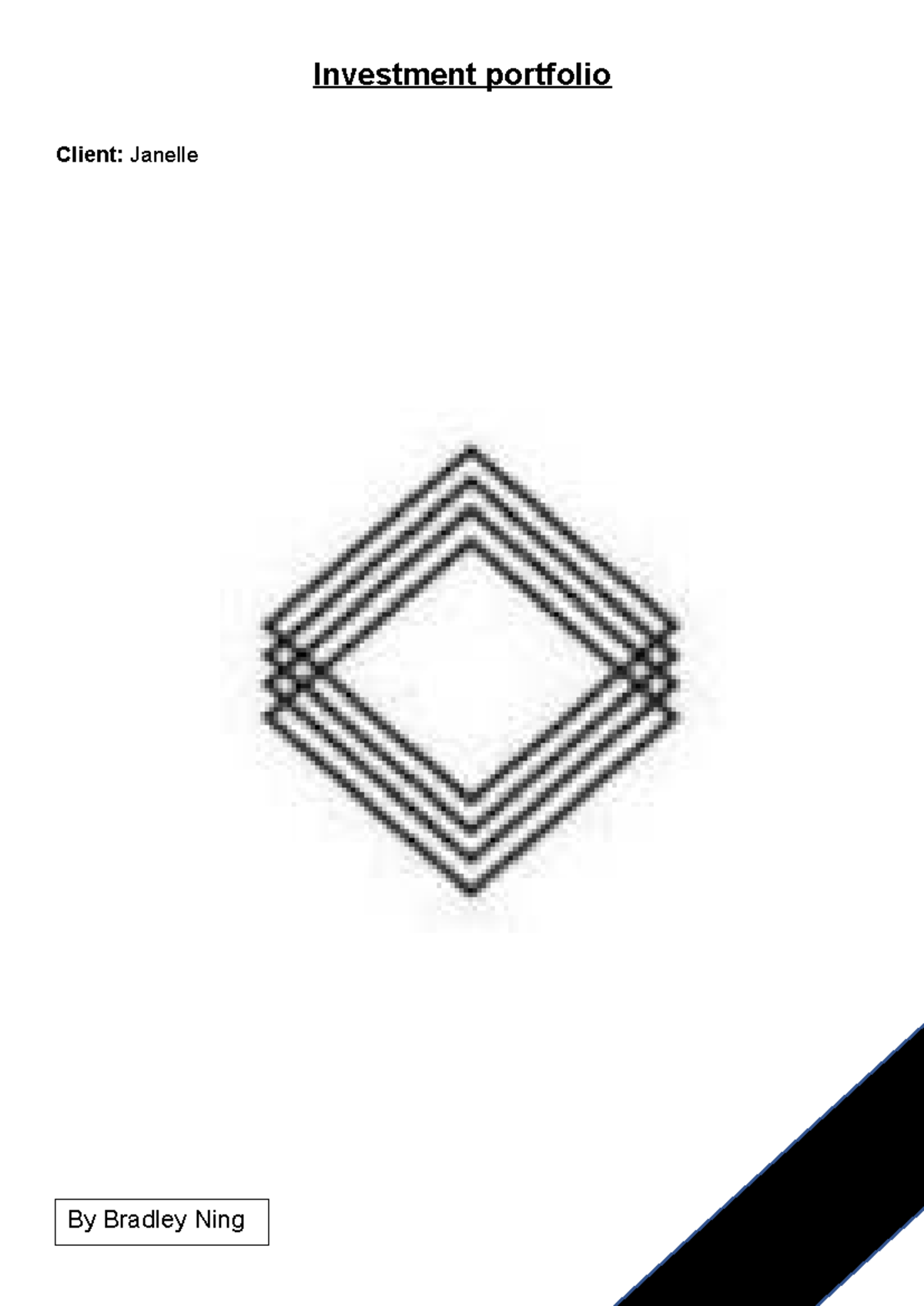 Investment Portfolio Analysis for Client Janelle Bradley Ning - Studocu