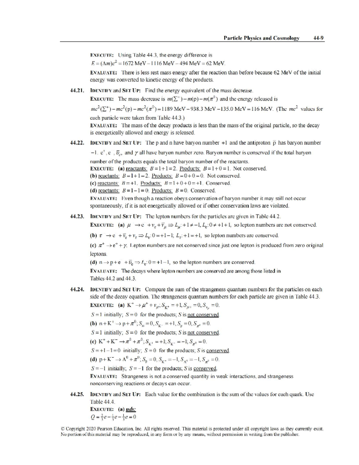 Particle Physics and Cosmology: Energy Conservation and Baryon Number Analysis - Studocu