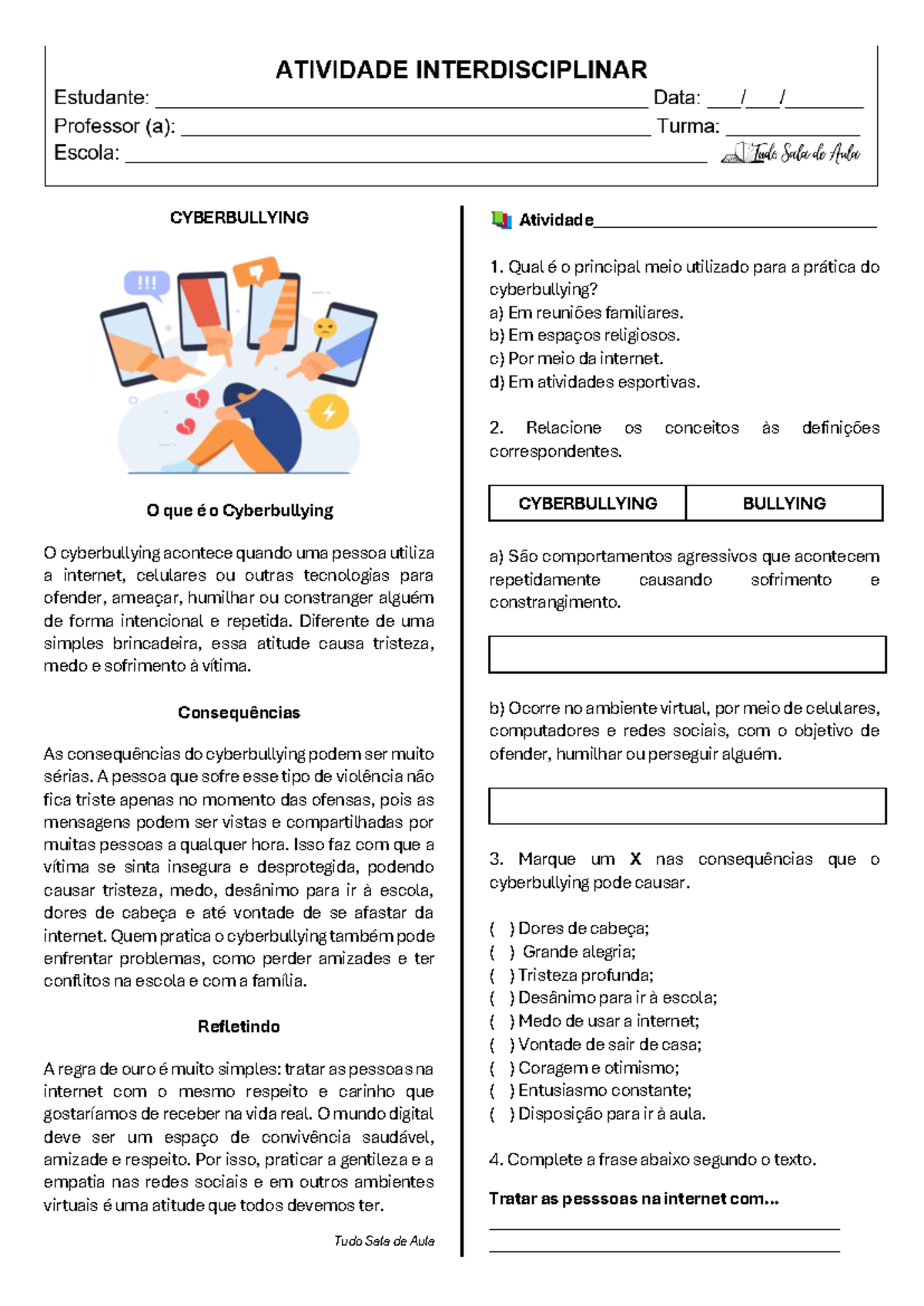 CYBERBULLYING: Entendendo suas Causas e Consequências - TUDO SALA DE ...