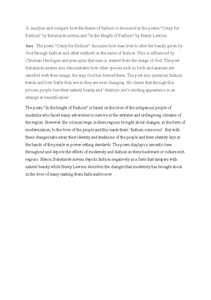 Height of fashion - mandatory assignment for english - Lawson was an ...