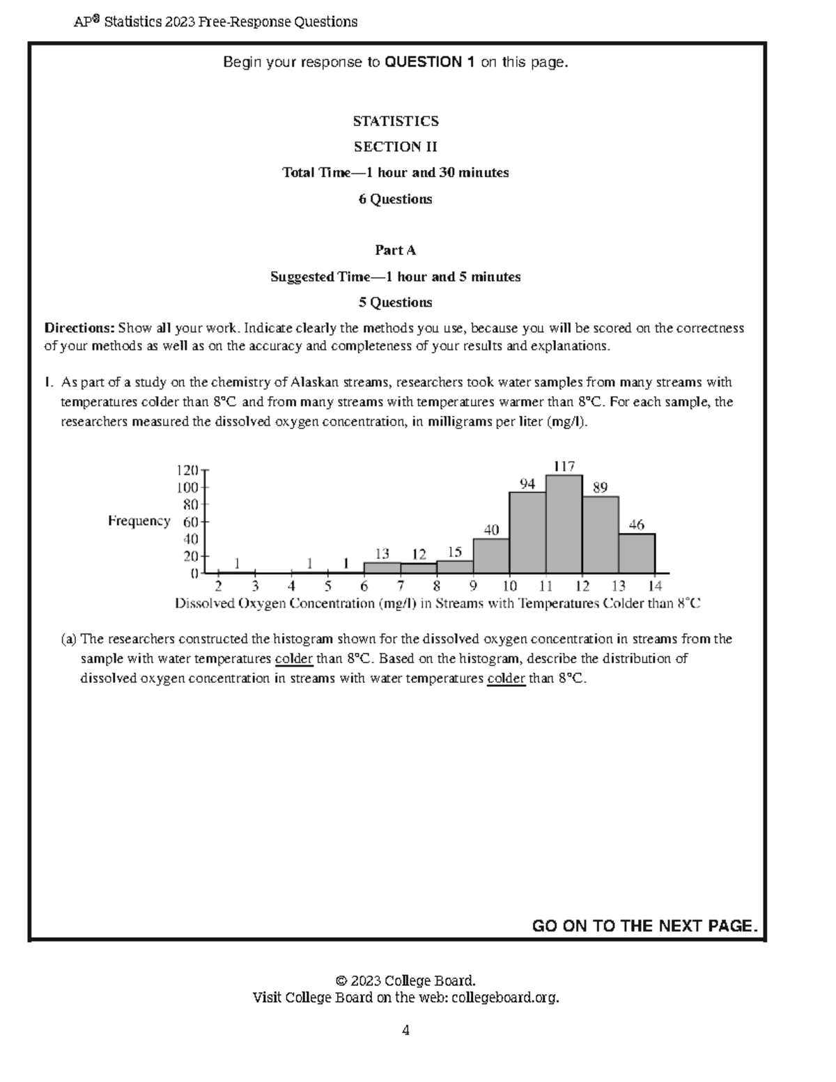 AP Statistics 2023 Free-Response Questions & Answers - Studocu