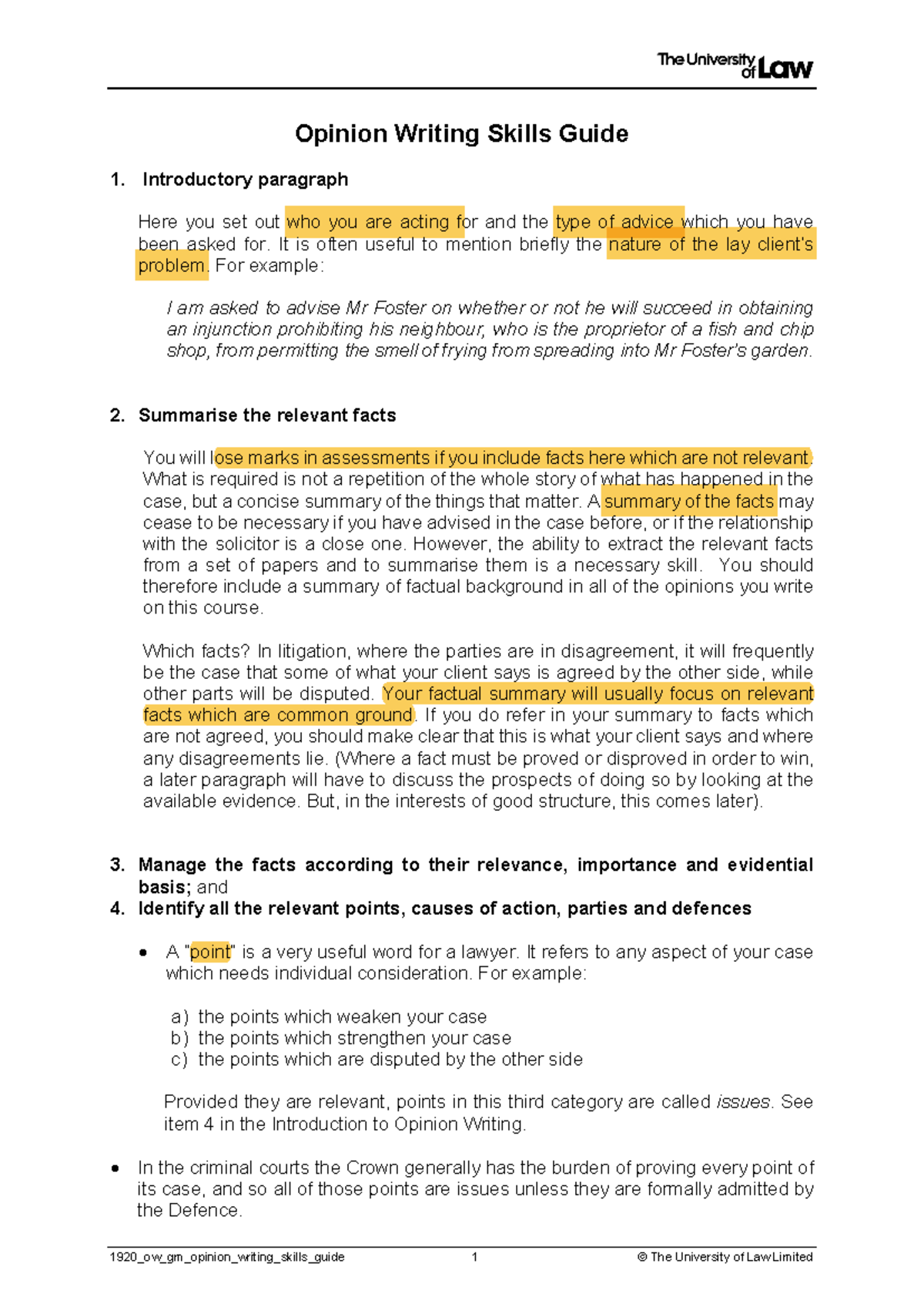 OW Guide- General Guide - 1920_ow_gm_opinion_writing_skills_guide 1 ...