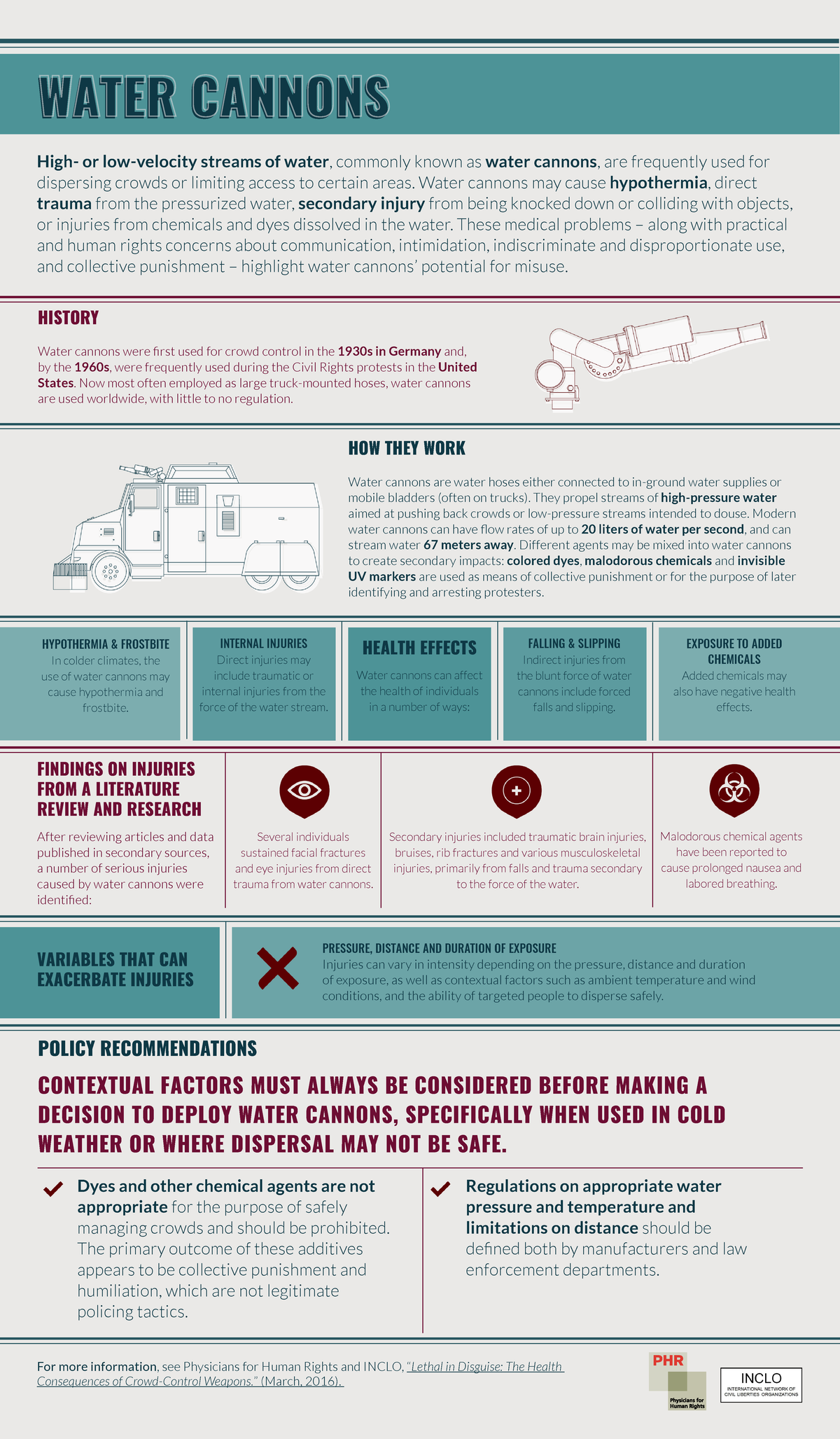 HIS 205: Analysis of Water Cannons in Crowd Control Practices - Studocu