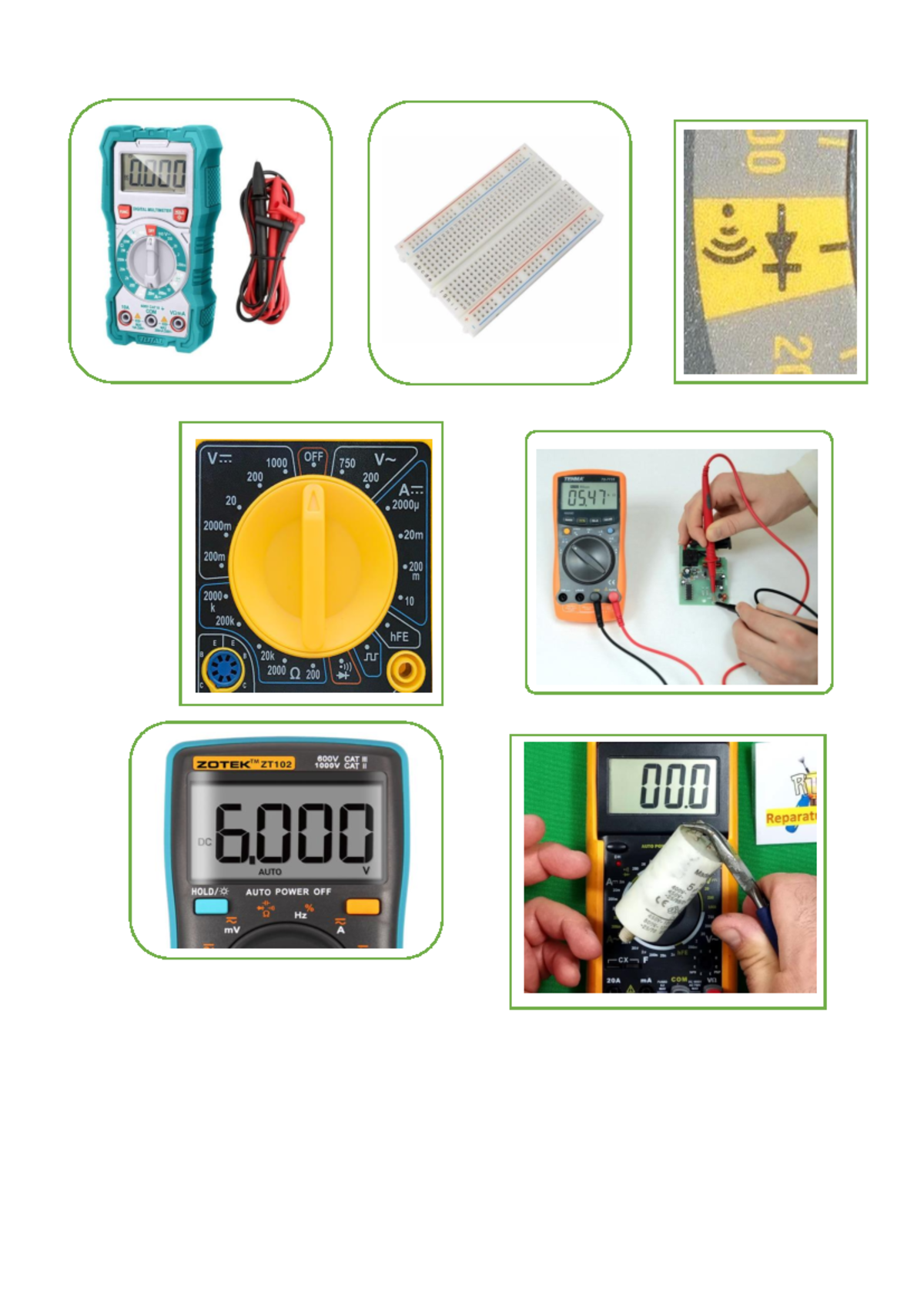 Tema 7: Digital Multimeter Functions and Specifications - Studocu