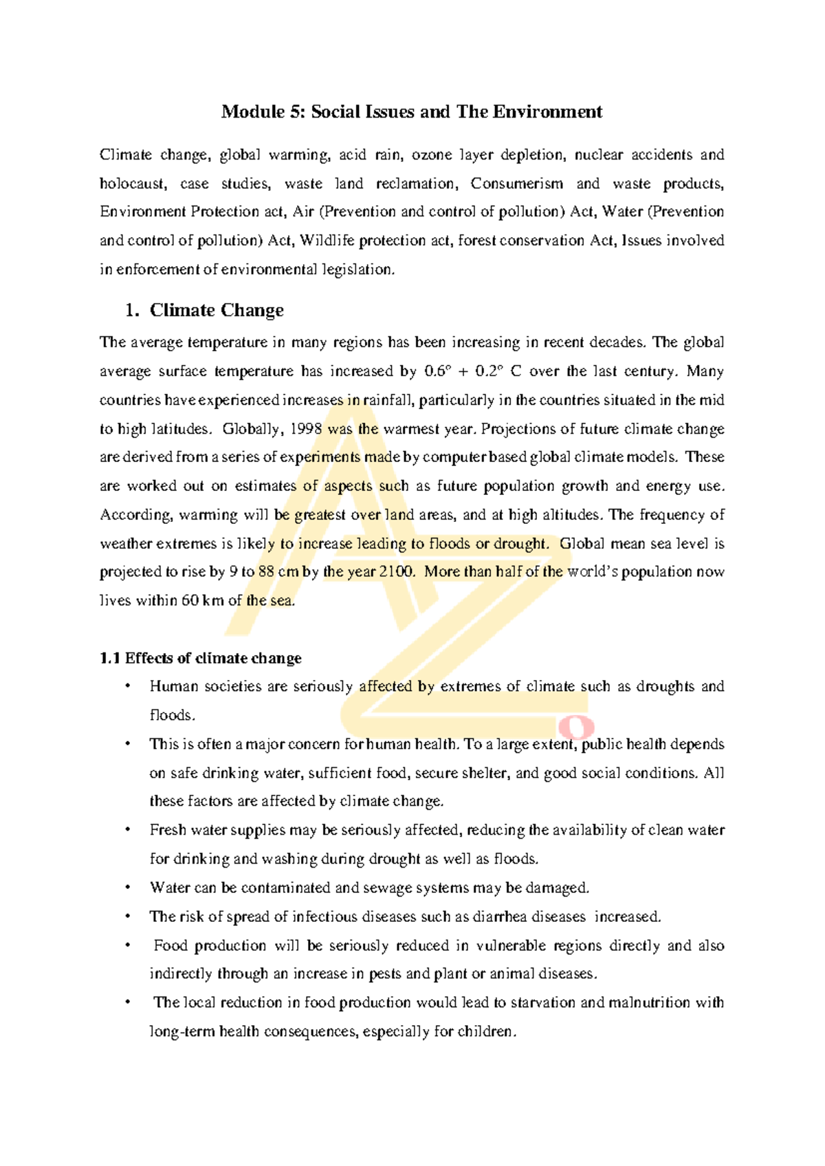 EE Mod5@Az Documents - Module 5: Social Issues and The Environment ...