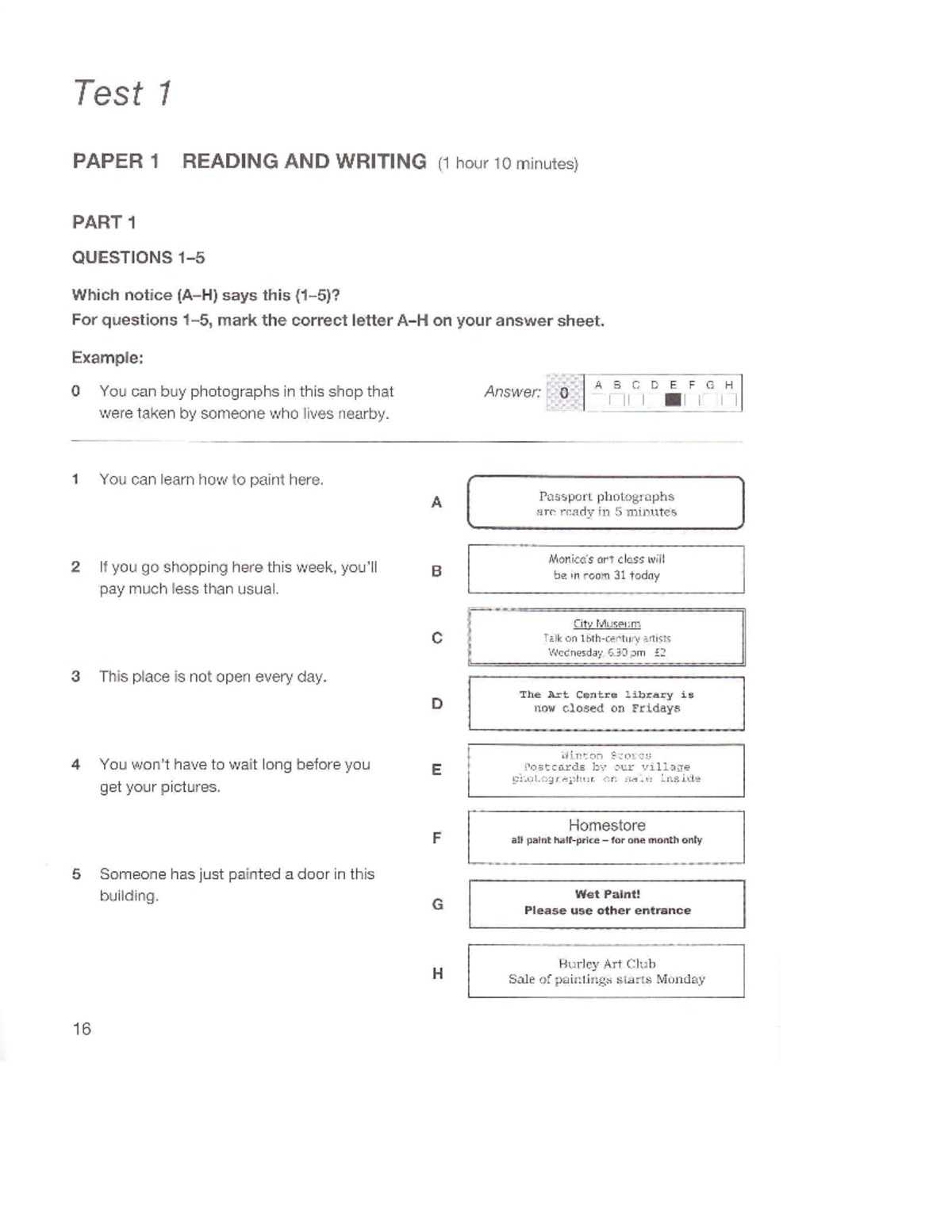 ENG1 - 4657 Test 1 Reading and Writing Practice Questions - Studocu