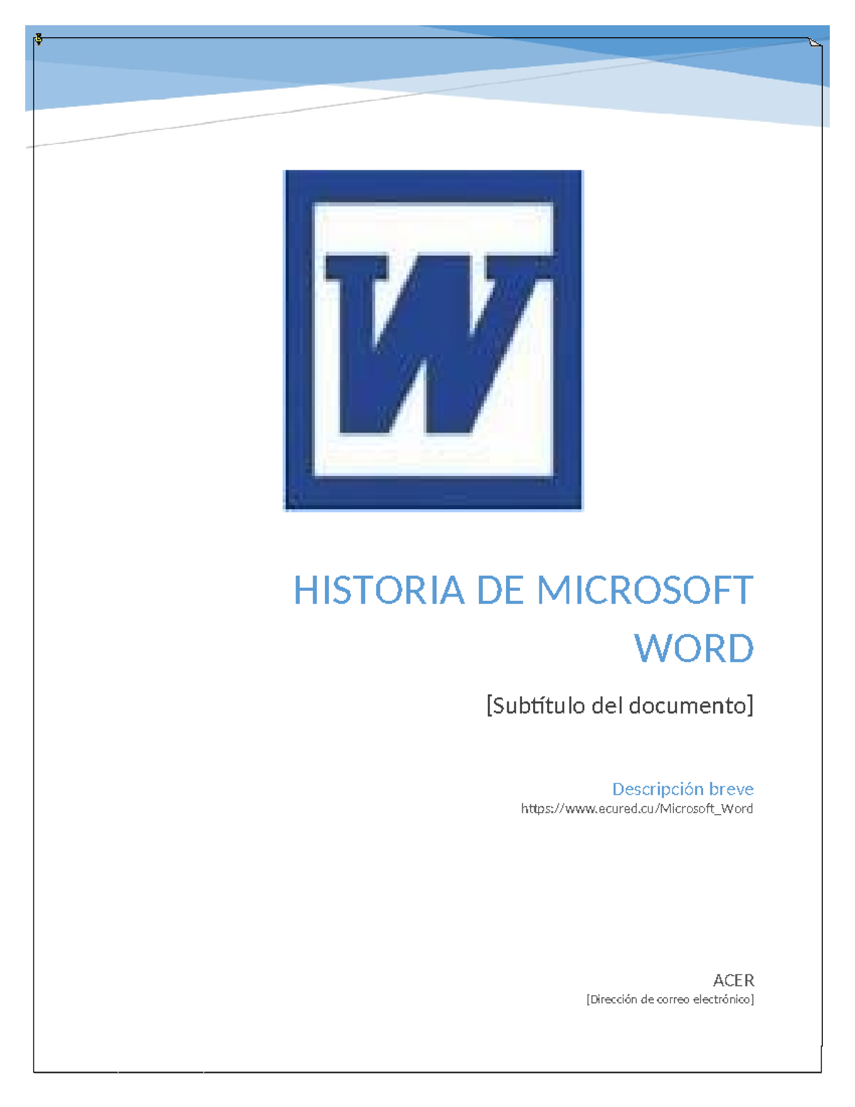 Historia y Evolución de Microsoft Word - Curso de Informática - Studocu