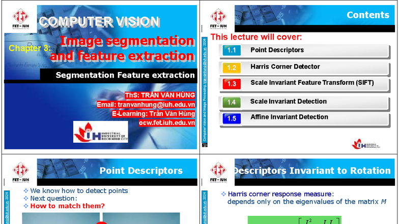 Computer Vision and Image Processing 2024: Chapter 3 - Segmentation ...