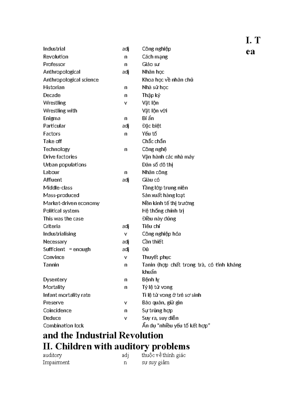 Industrial Revolution: Key Factors and Impacts on Society - Studocu
