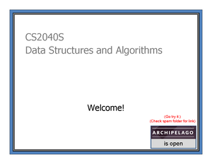 Ps5 - Week 5 problem - CS2040S: Data Structures and Algorithms Problem Set 5 Collaboration ...