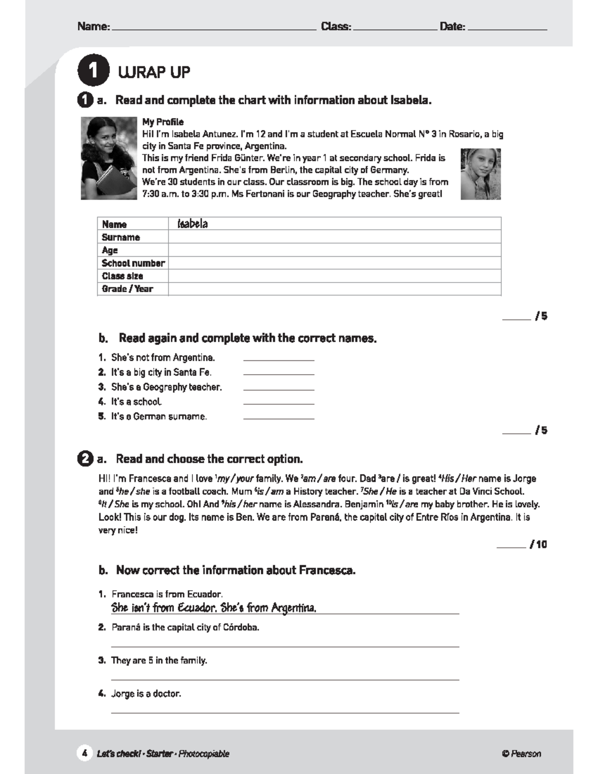 WRAP UP 1-6: Student Profile and Activities Overview - Studocu