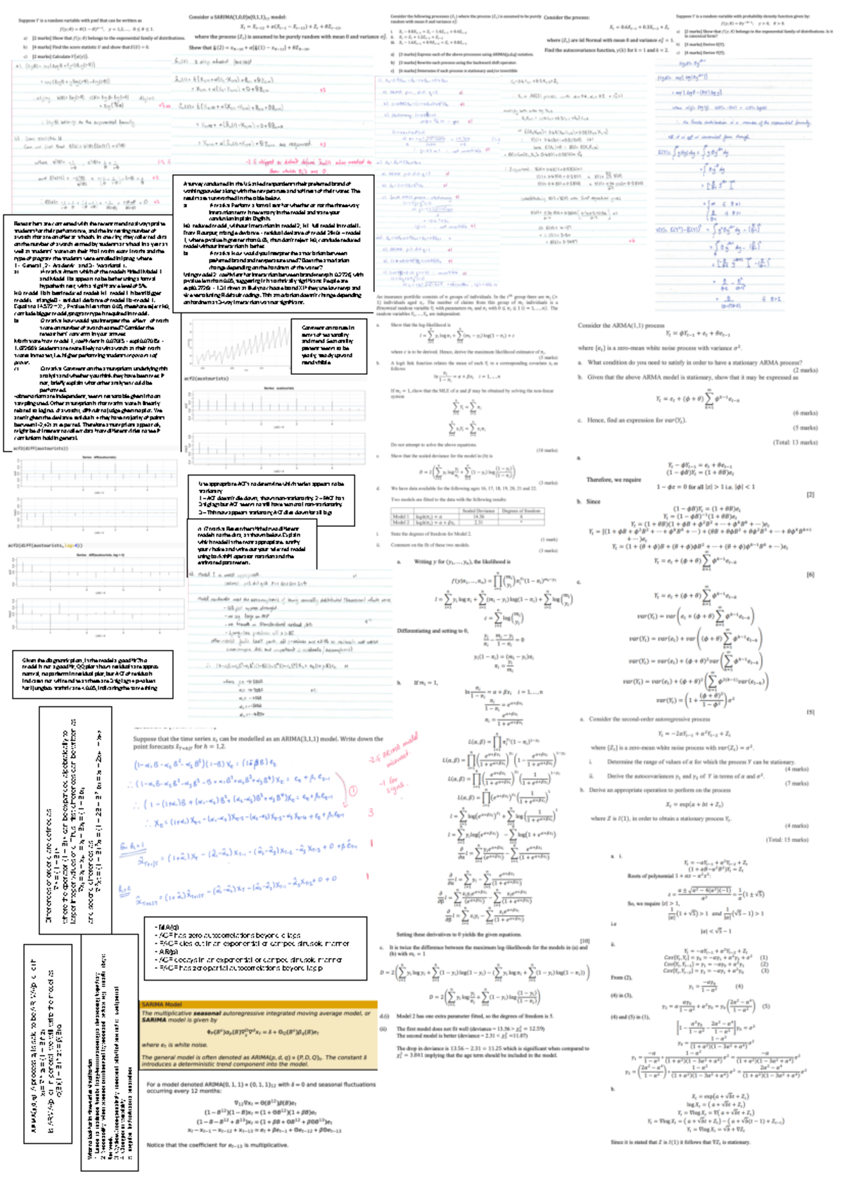 Stat Modelling Exam Notes (Stat 101) - Key Concepts and Insights - Studocu