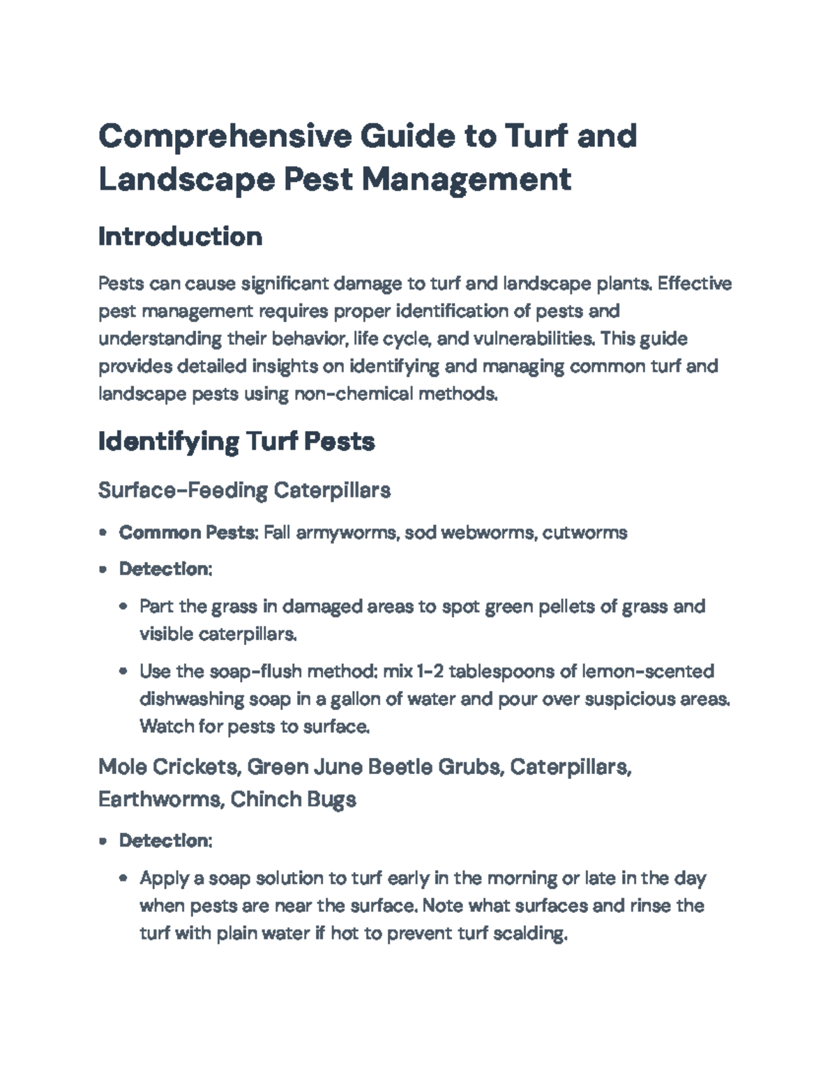 Turf and Landscape Pest Management Guide: Effective Strategies (AGRI ...