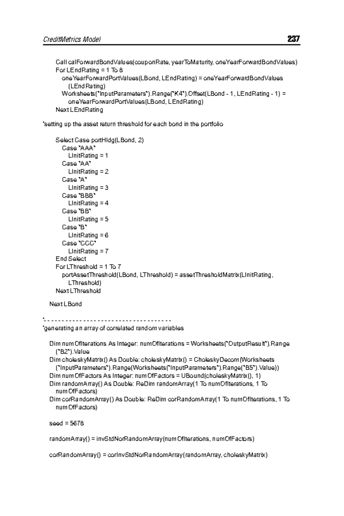 Professional Financial Computation using Excel and VBA-13 - Call calForwardBondValues(couponRate ...