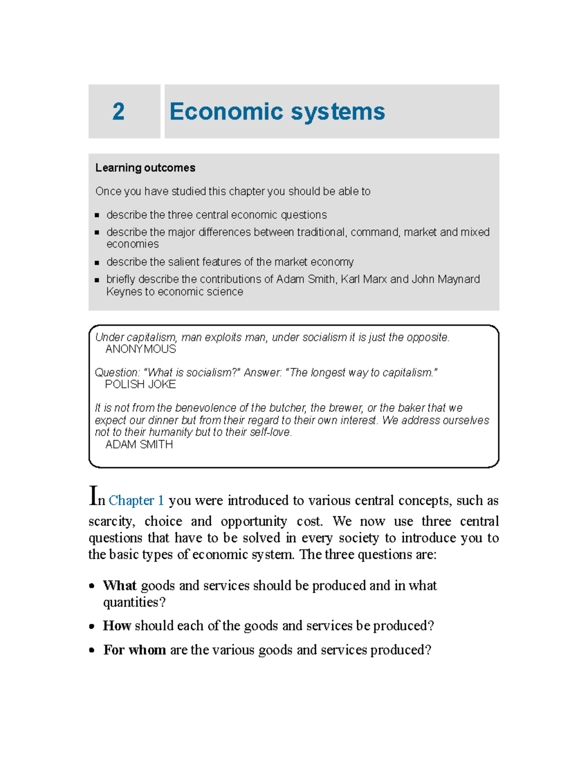 Economic Systems: Analyzing the Contributions of Smith, Marx & Keynes ...