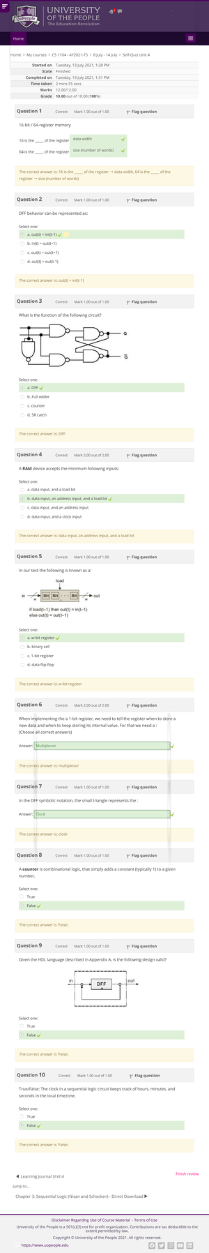 Solved Explore The Logic Gates Used In A Basic Arithmetic Circuit Computer Systems Cs 1104 9306