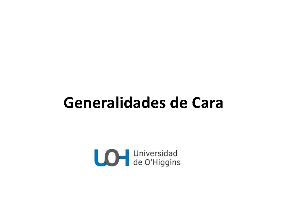 Clase 8: Anatomía y Musculatura de la Cara - UOH - Studocu