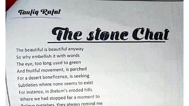 Pakistani Literature: Poems by Taufiq Rafat and Alamgir Hashmi - Studocu