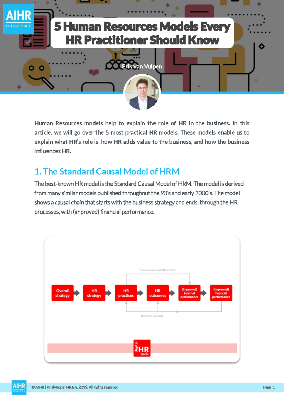 5 HR Models - BETTER - Human Resources models help to explain the role ...