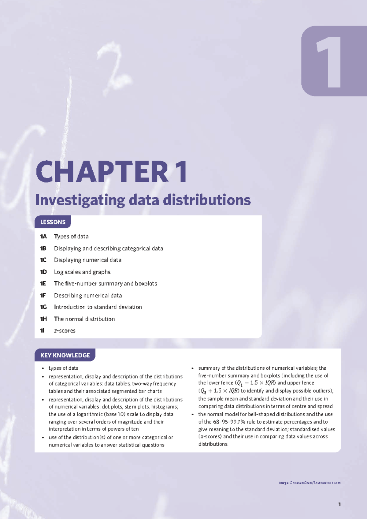 Edrolo VCE General Mathematics Units 34 - Chapter 1 - Investigating data distributions CHAPTER 1 ...