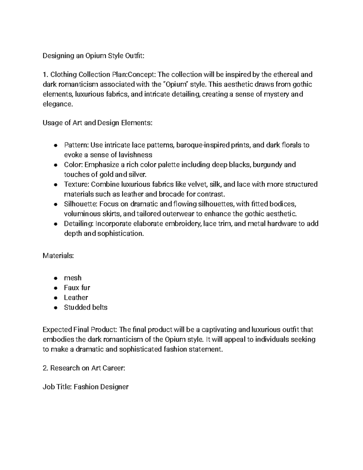 Designing an Opium Style Outfit (1) - Designing an Opium Style Outfit ...