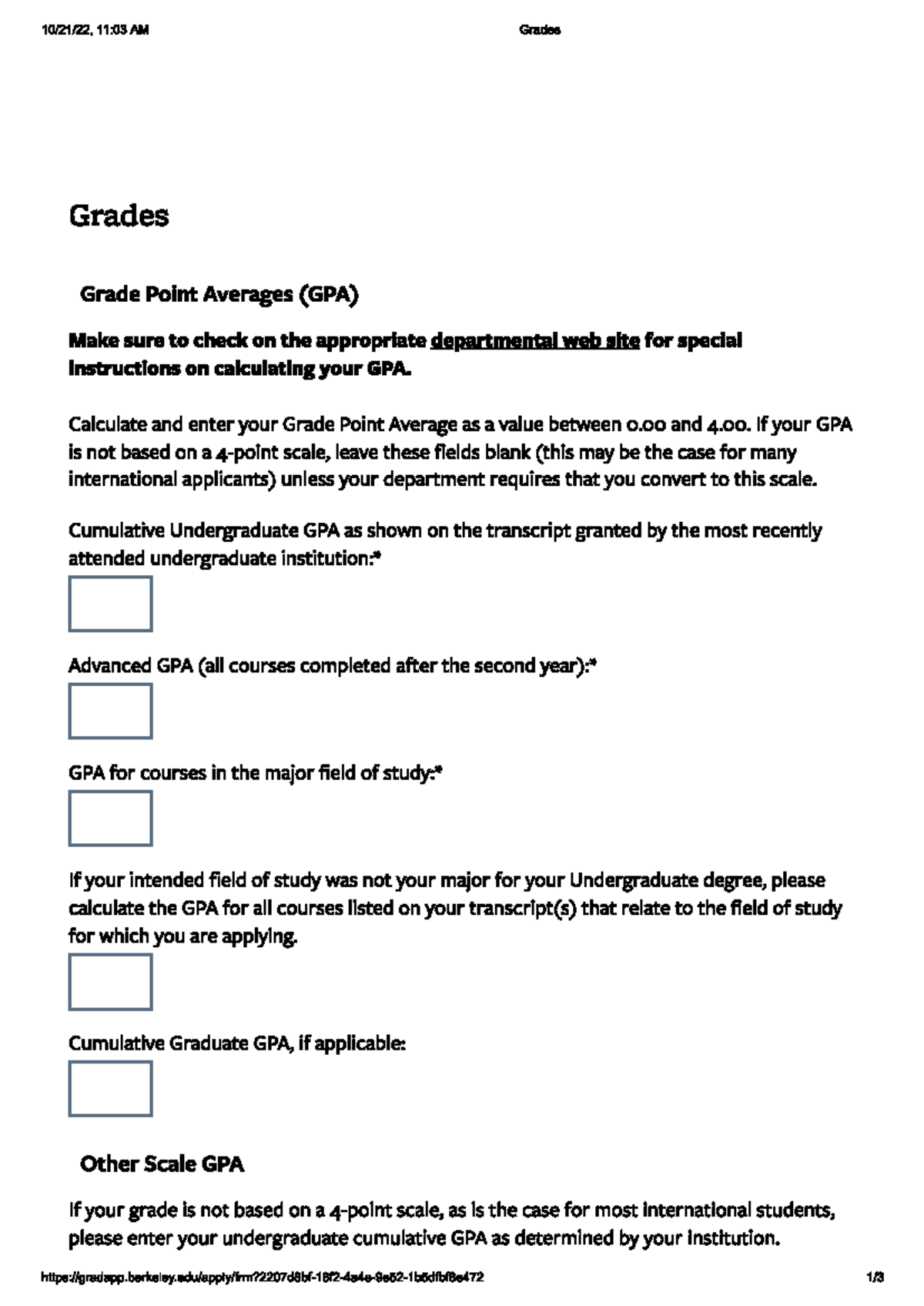 Grades - Berkeley Admission Portal - Akuntansi - Studocu