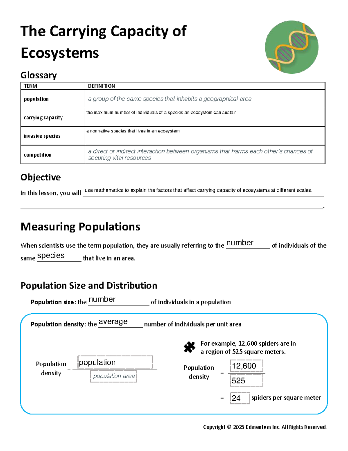 7.1 BIO 2: Ecosystem Carrying Capacity and Population Dynamics - Studocu