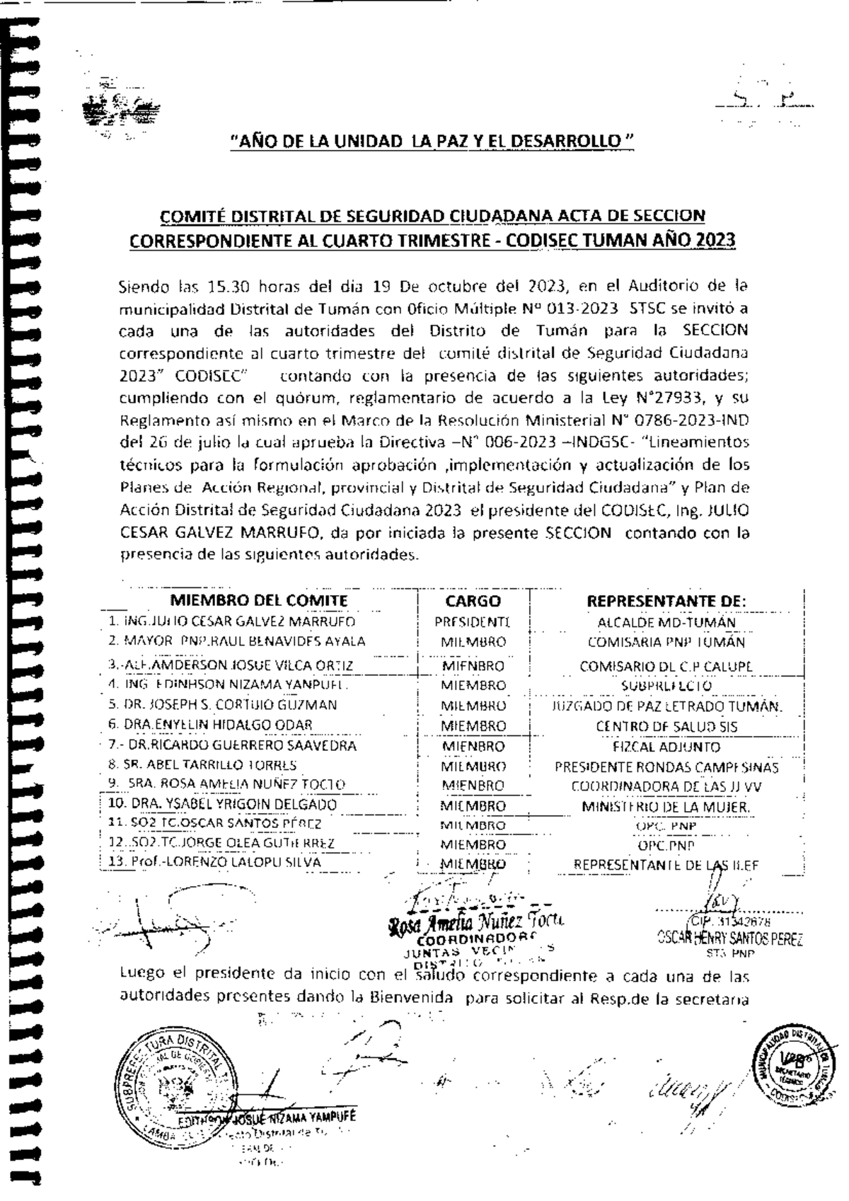 Escaneados Parte 6 - ddasdas - DE LA UNIDAD LA PAZ Y EL COMITÉ ...